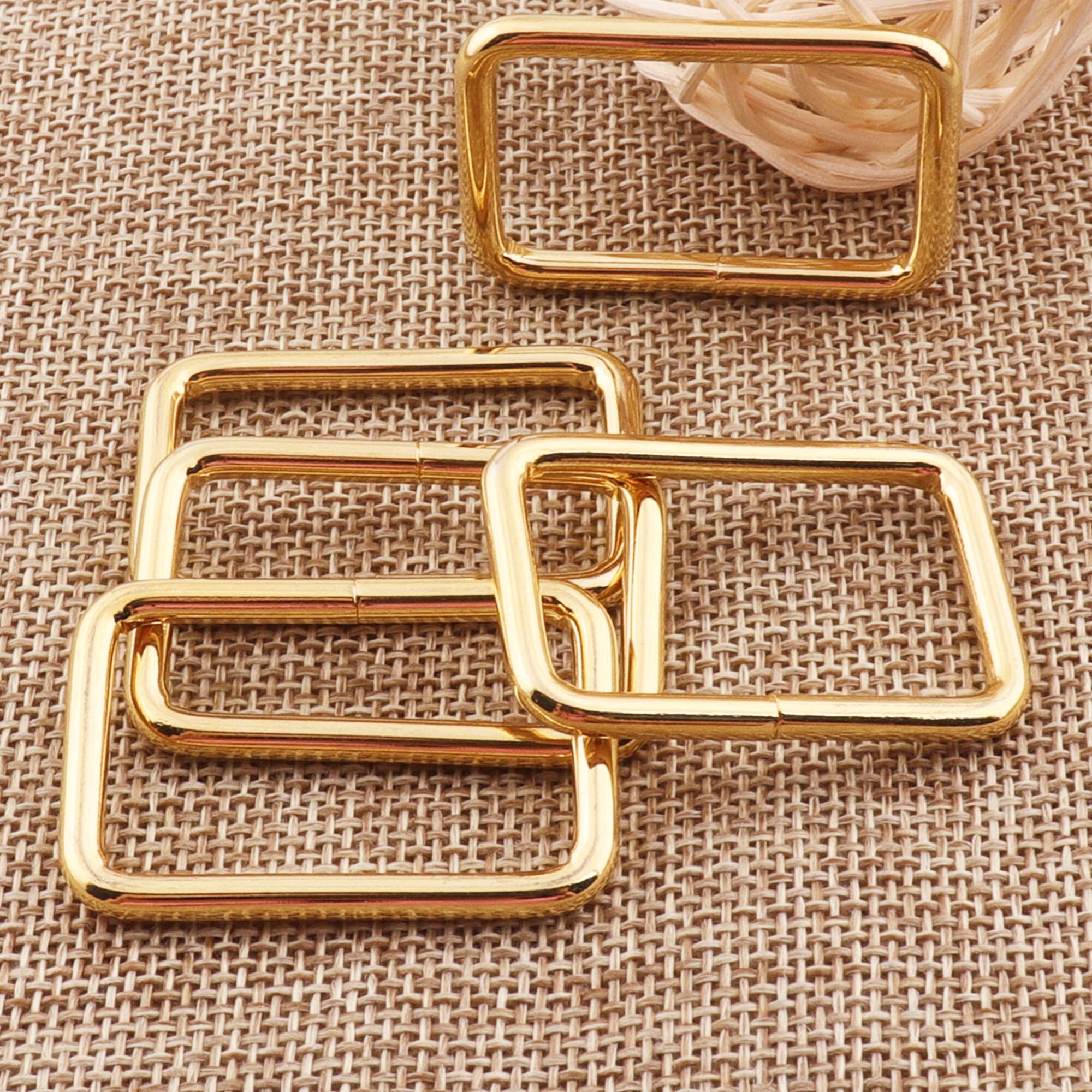 32MM Gold Rectangle Rings Rectangle Buckle Webbing Purse - Etsy