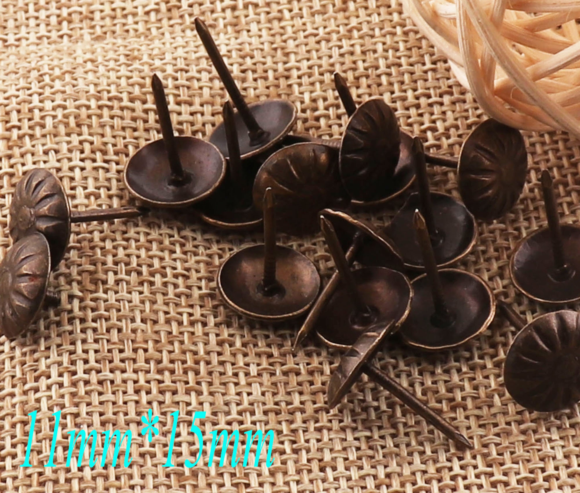 100 Pcs Antique Bronze Upholstery TacksNailhead Tacks | Etsy
