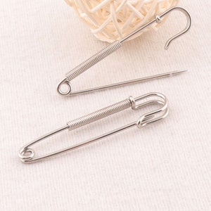 Safety Pins 2 1/457mm20pcslarge Silver Safety Pins - Etsy