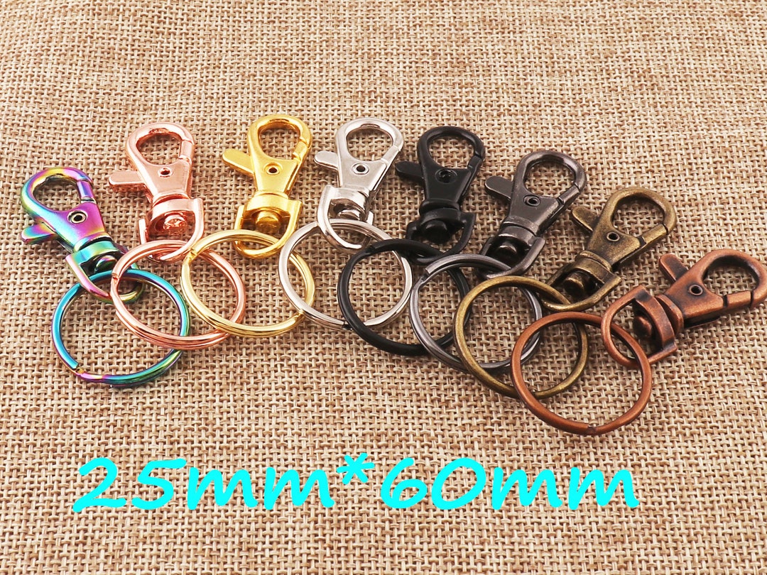 20 Pcs Colorful Lobster Swivel Clasps With Open Key Ring,universal ...