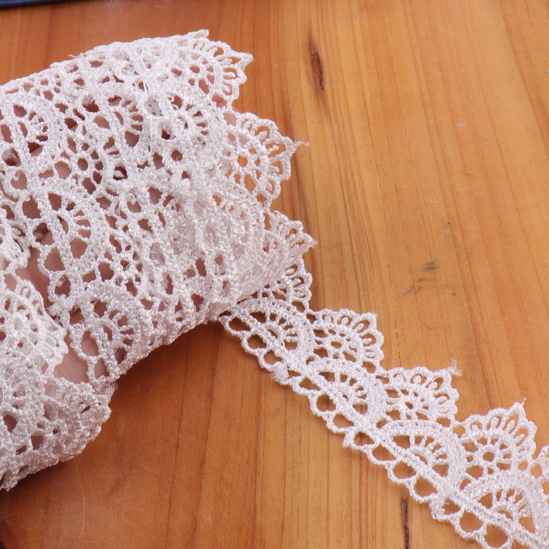 White Lace Trim 1 1/430mmscalloped Hollowed Out Lace Trims,crochet Lace ...