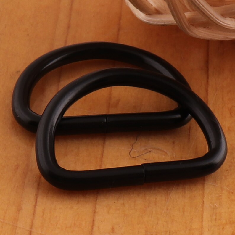 20 PCS Black D Ring Buckles,20mm D Rings D Ring Belt,webbing Purse Bag ...