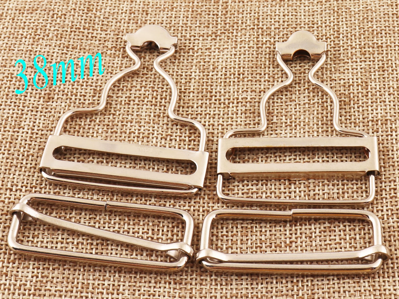 1 1/2" Silver Dungaree Buckles/slide Buckles,dungaree Clips Fasteners ...