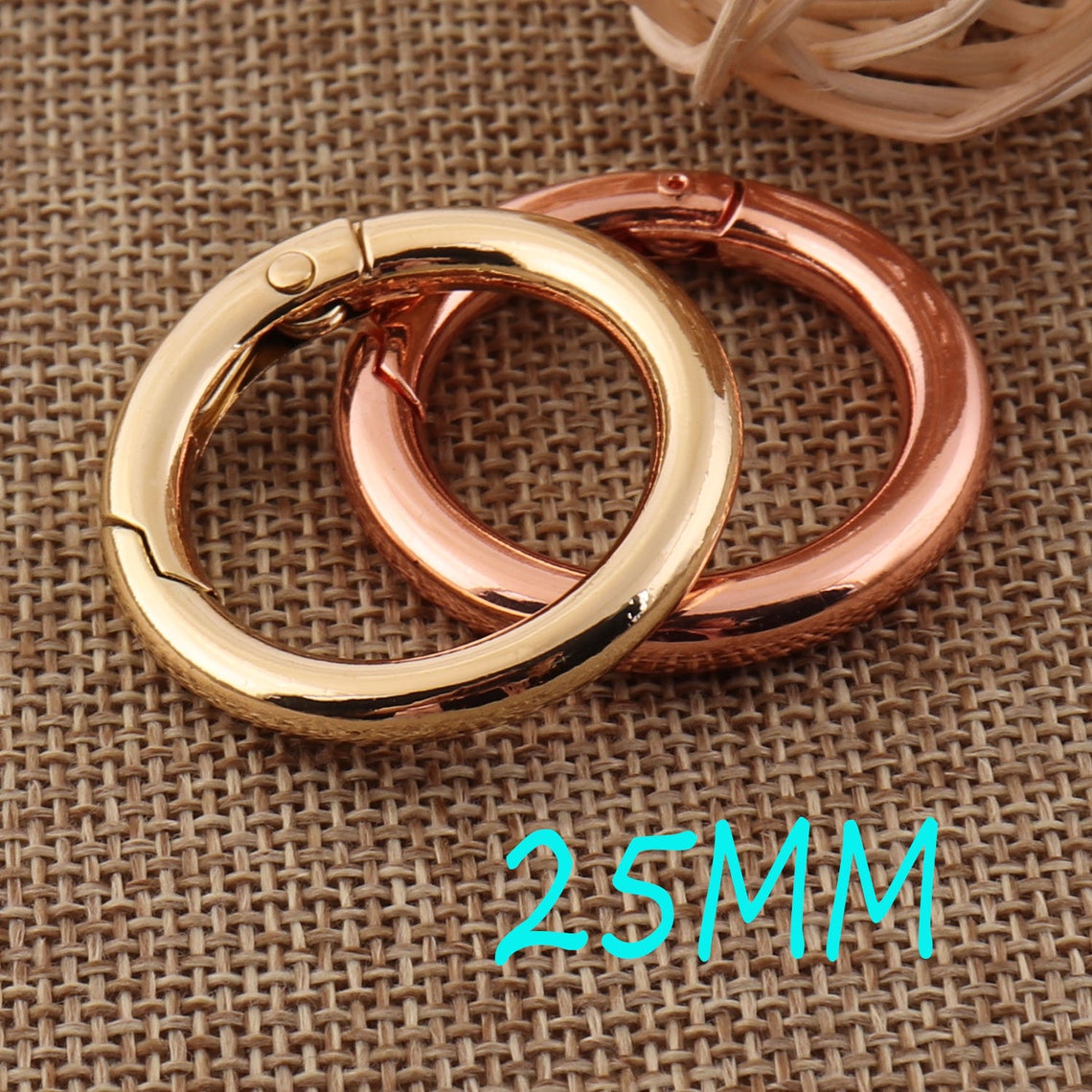 8 Pcs Spring Ring Claspsgold/rose Gold Spring Ring - Etsy