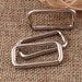 20 Pcswebbing Rectangle Rings,rectangle Rings,1"square Rings,silver ...