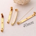 40mm Copper Gold Bar Pins,5-50pcs Brooch Bars Pin Backs,brooch Bar ...
