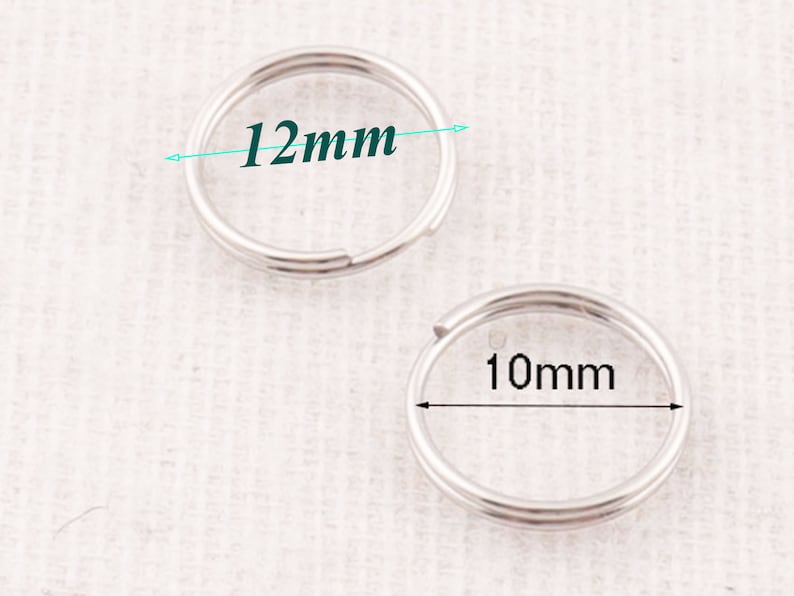 150pcs Silver Split Jump Ringsbulk Split Rings Diaphragm Key - Etsy