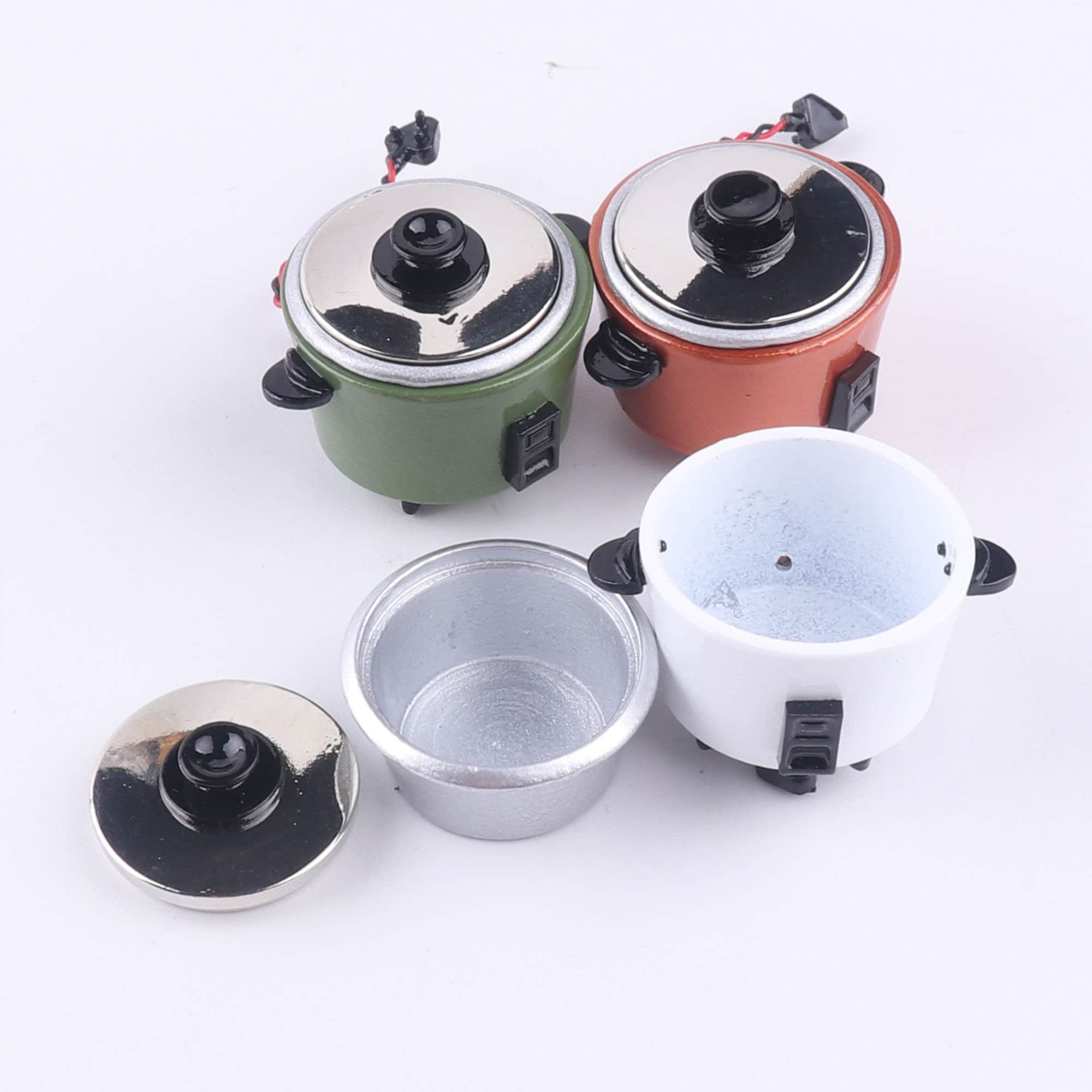 White/green/orange Miniature Cooker Rice Cookerdollhouse | Etsy