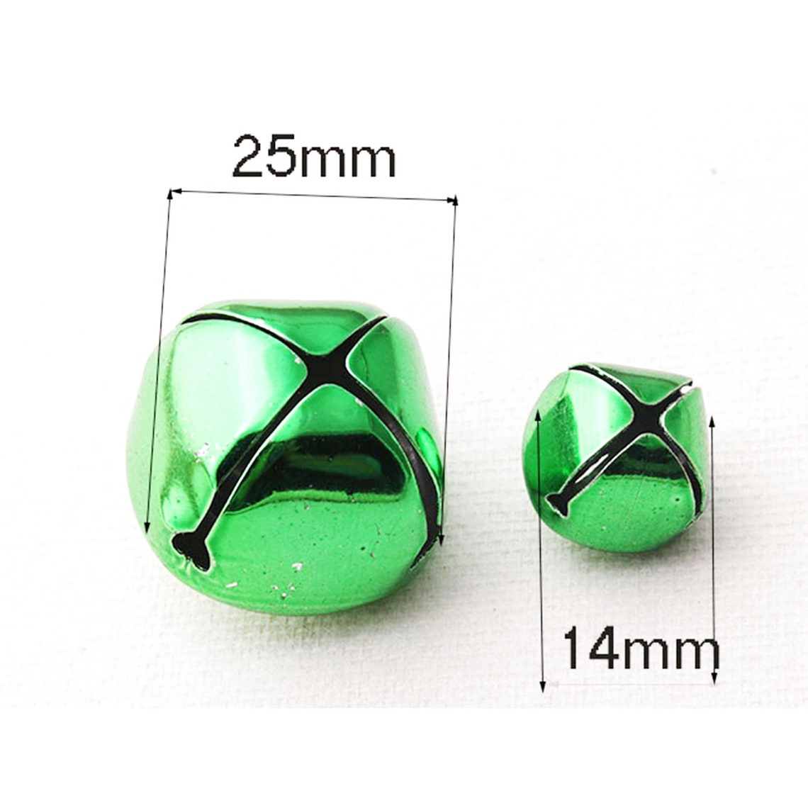 20 PCS Green Metal Jingle Bells Dancing Bells Durable Jingle Bells Pet ...