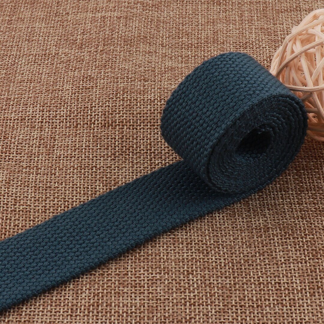 Cotton Webbing,dark Blue Webbing,1 Inch Webbing,ribbon,key Fobs,25mm ...