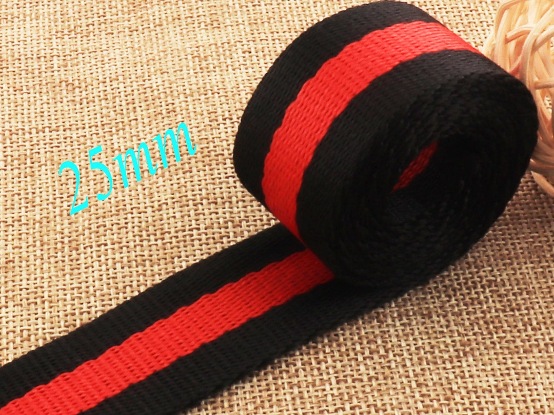 10 YARDS Striped Soft Cotton Webbing Belt,key Fob Webbing Lanyard ...