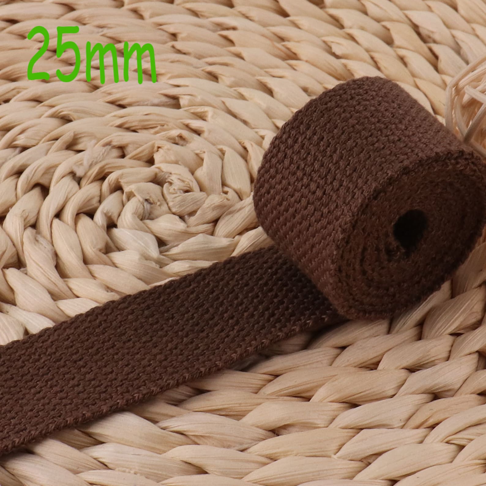 Brown Cotton Webbing1 Inch Webbingkey Fob Webbingwebbing by - Etsy