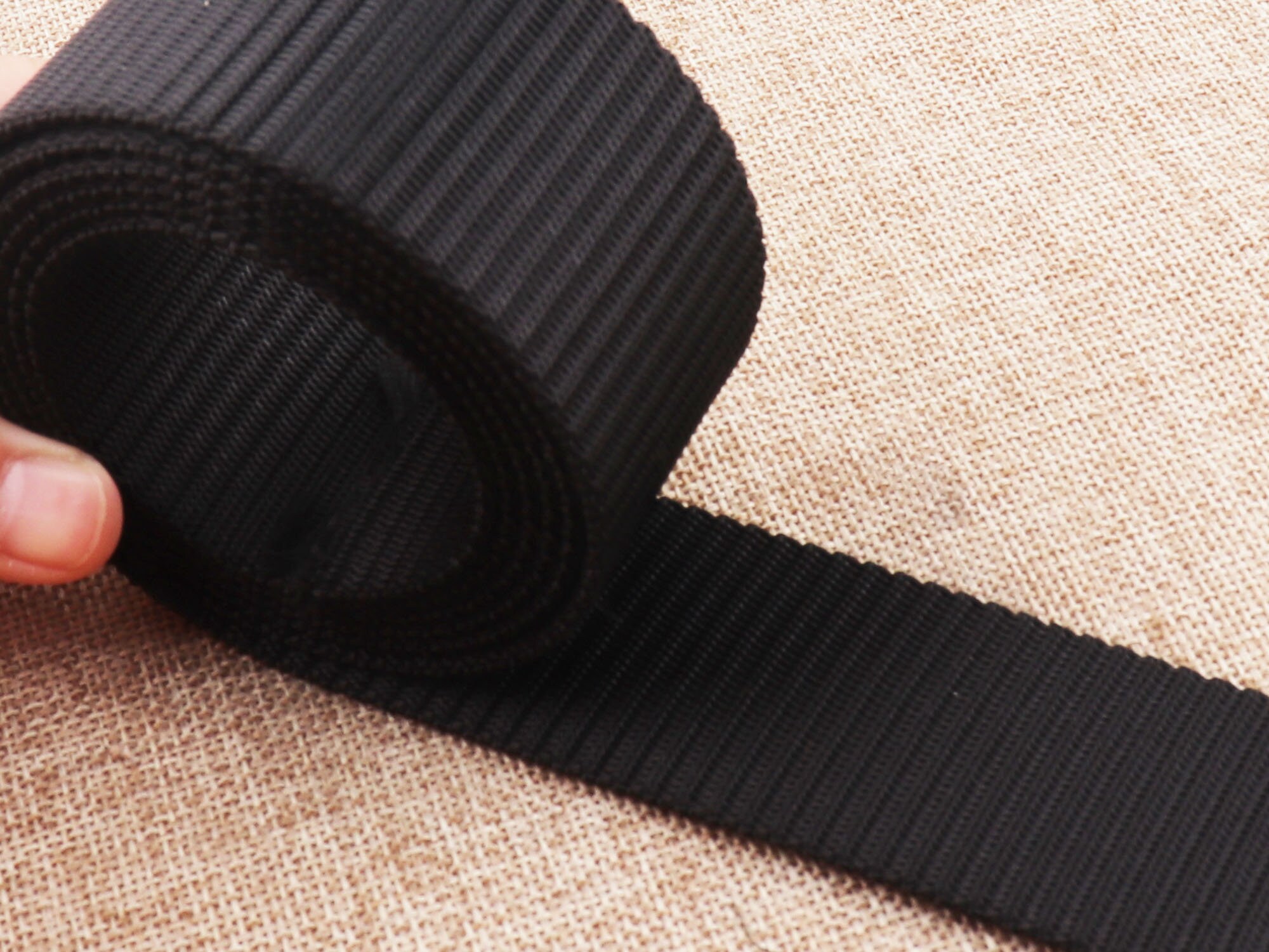 Black Canvas Strap - Etsy