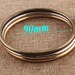 90 Mm O Rings Buckles,2 Pcs Gold/silver/antique Bronze O Ring,leather ...