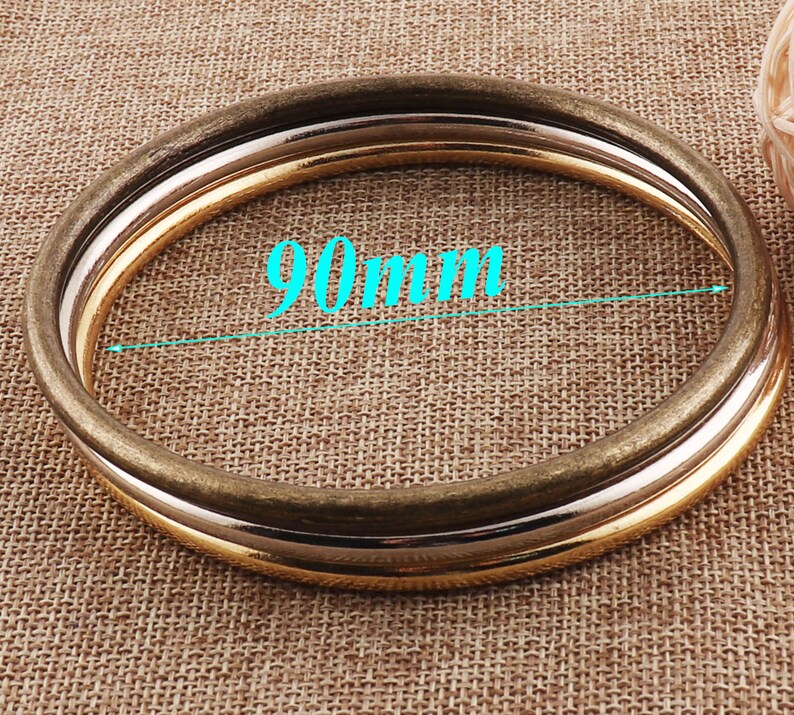 90 Mm O Rings Buckles2 Pcs Gold/silver/antique Bronze O - Etsy
