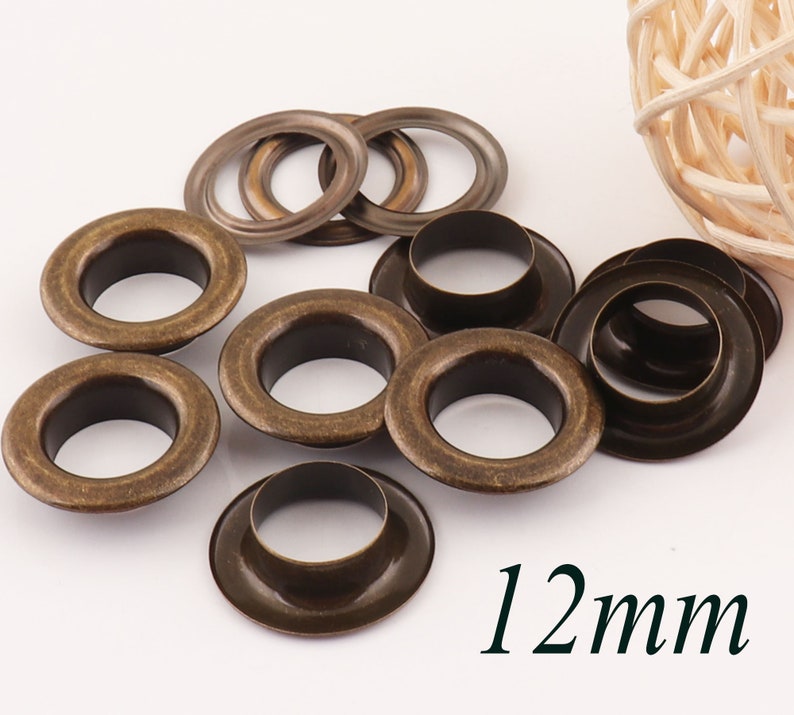 60 PCS Metal Antique Bronze Eyelets and Grommets With Washers - Etsy