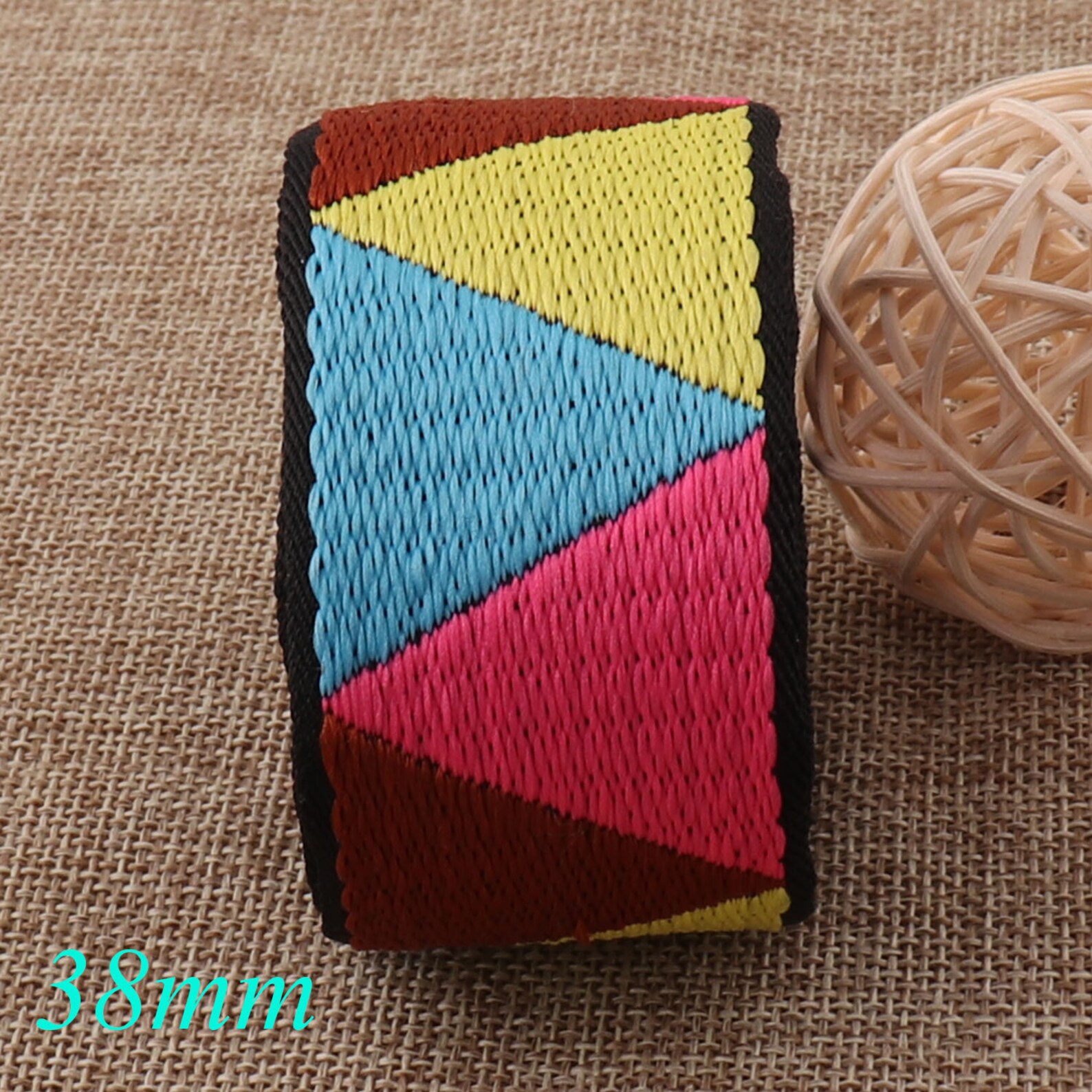 1.5" Colorful Webbing,soft Webbing Purse Strap Purse Bag,geometric ...