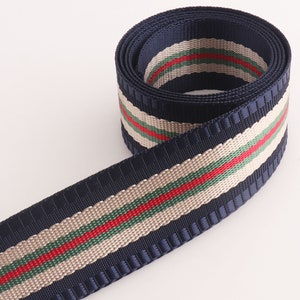 38mm Patterned Webbing,blue/red Webbing,purse Strap,patterned Nylon ...