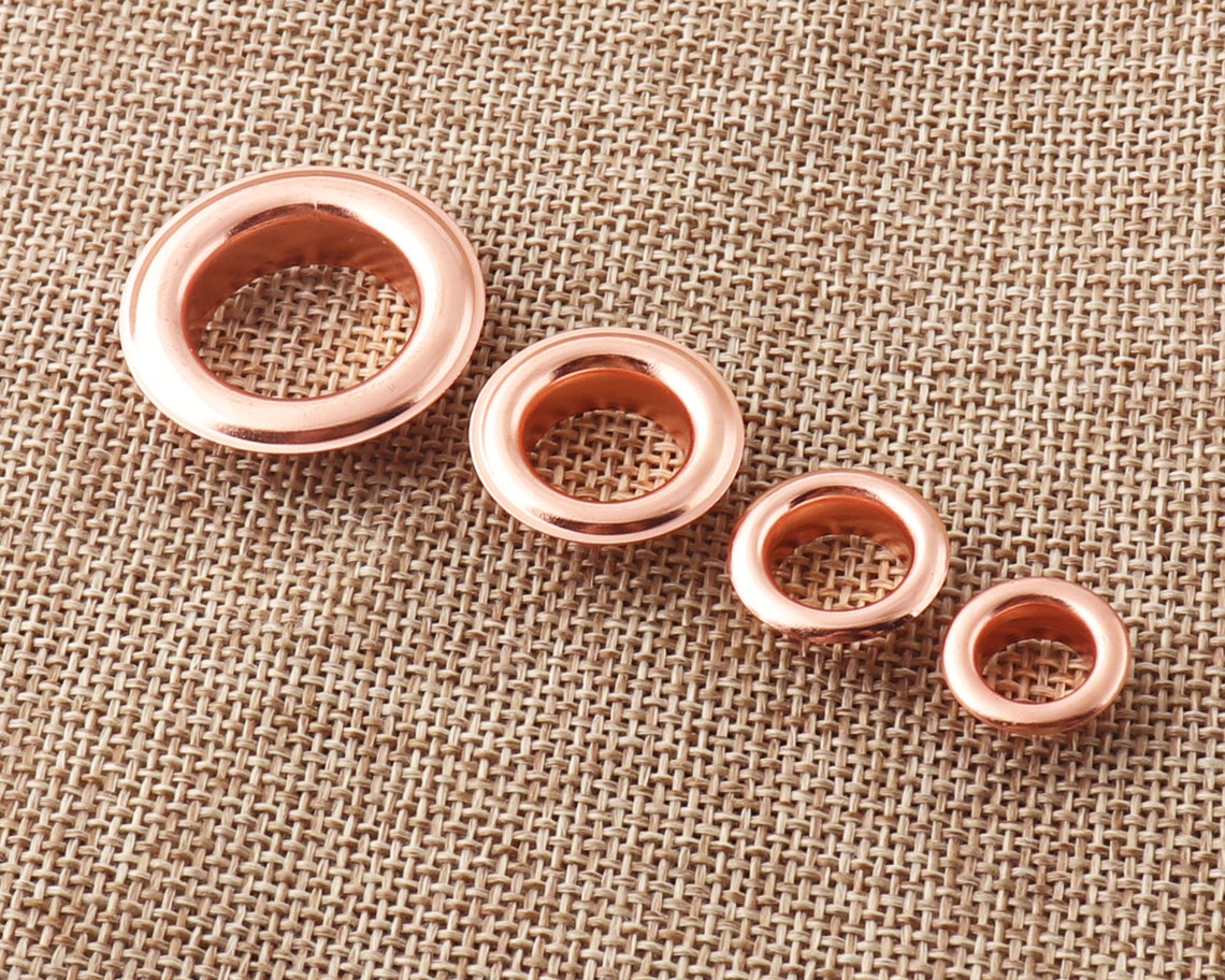 50-100 PCS Rose Gold Eyelets Grommets Eyelet With Washer Craft - Etsy