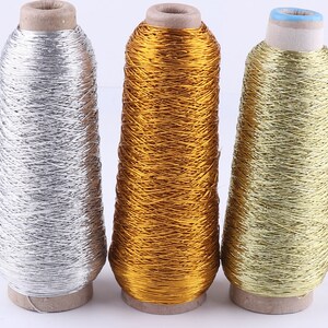 0.8mm Silver/gold/pale Gold Craft Elastic Cord,50 Yards Wedding ...