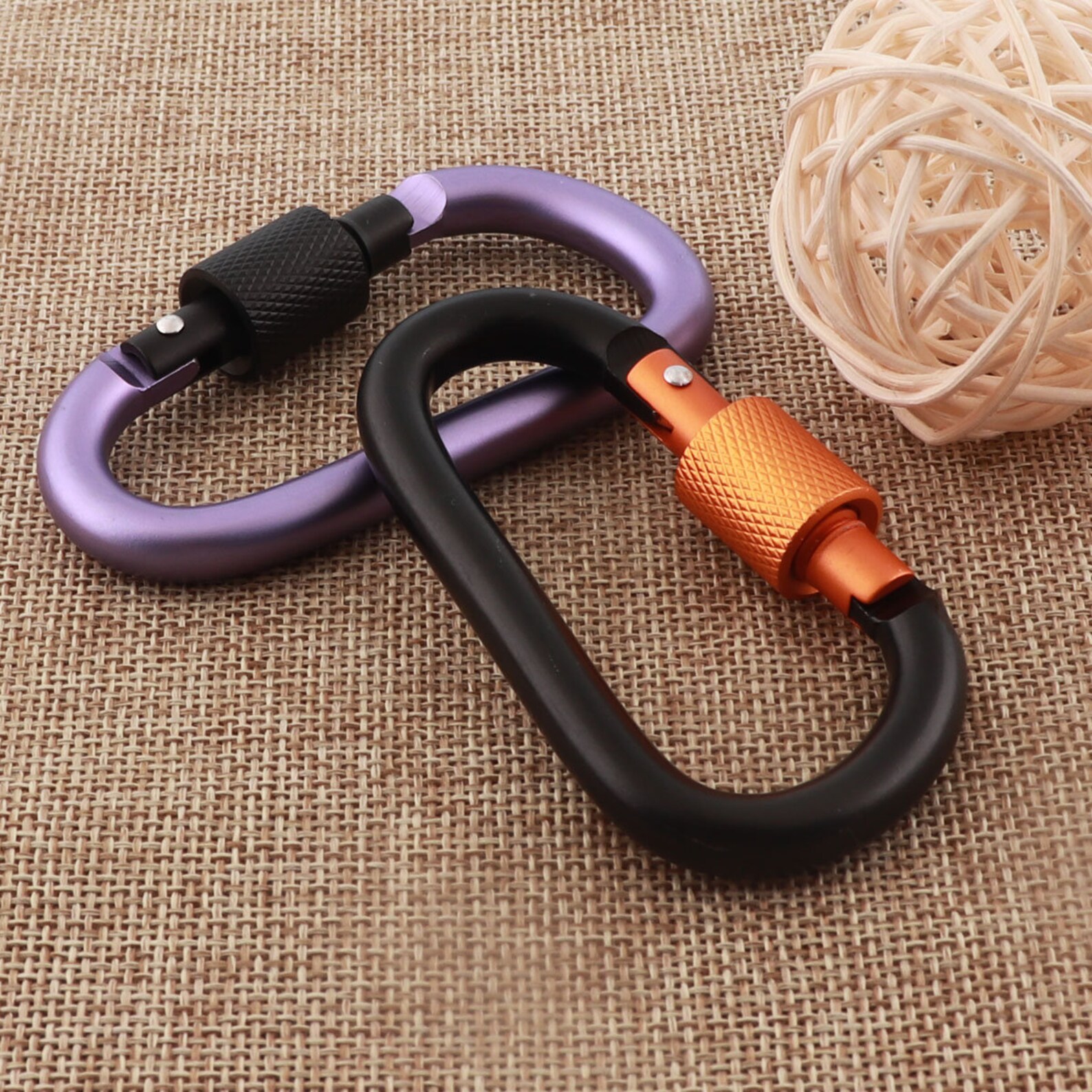 10 Pcs d Carabinerpurple/black Aluminum - Etsy