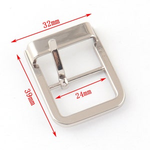 6 PCS Silver Buckle,1 Inch Pin Buckle Fasteners Belt Buckle,square ...
