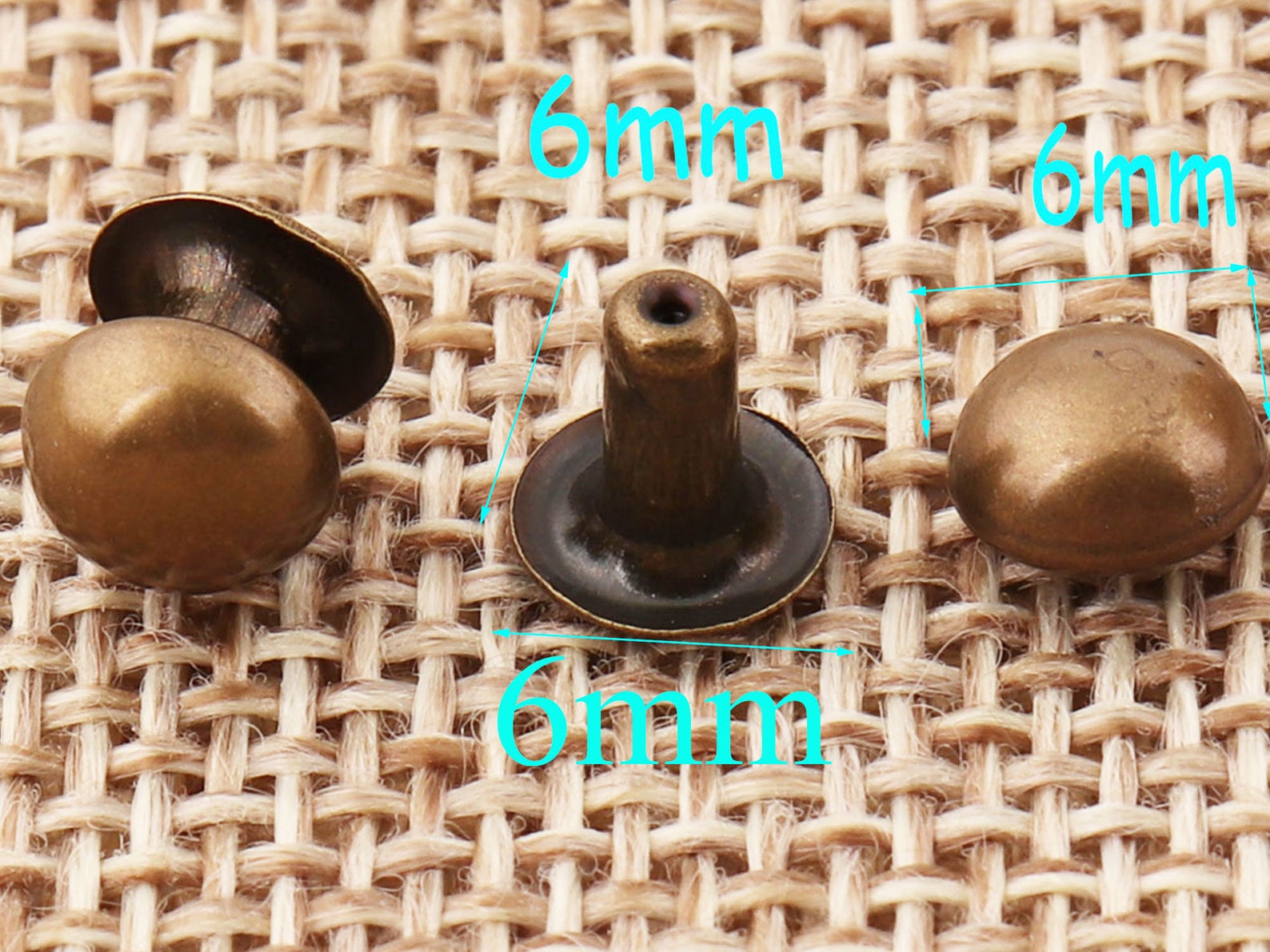 100sets Single-sided Cap Rivet Mushrooms Rivet Antique Bronze - Etsy