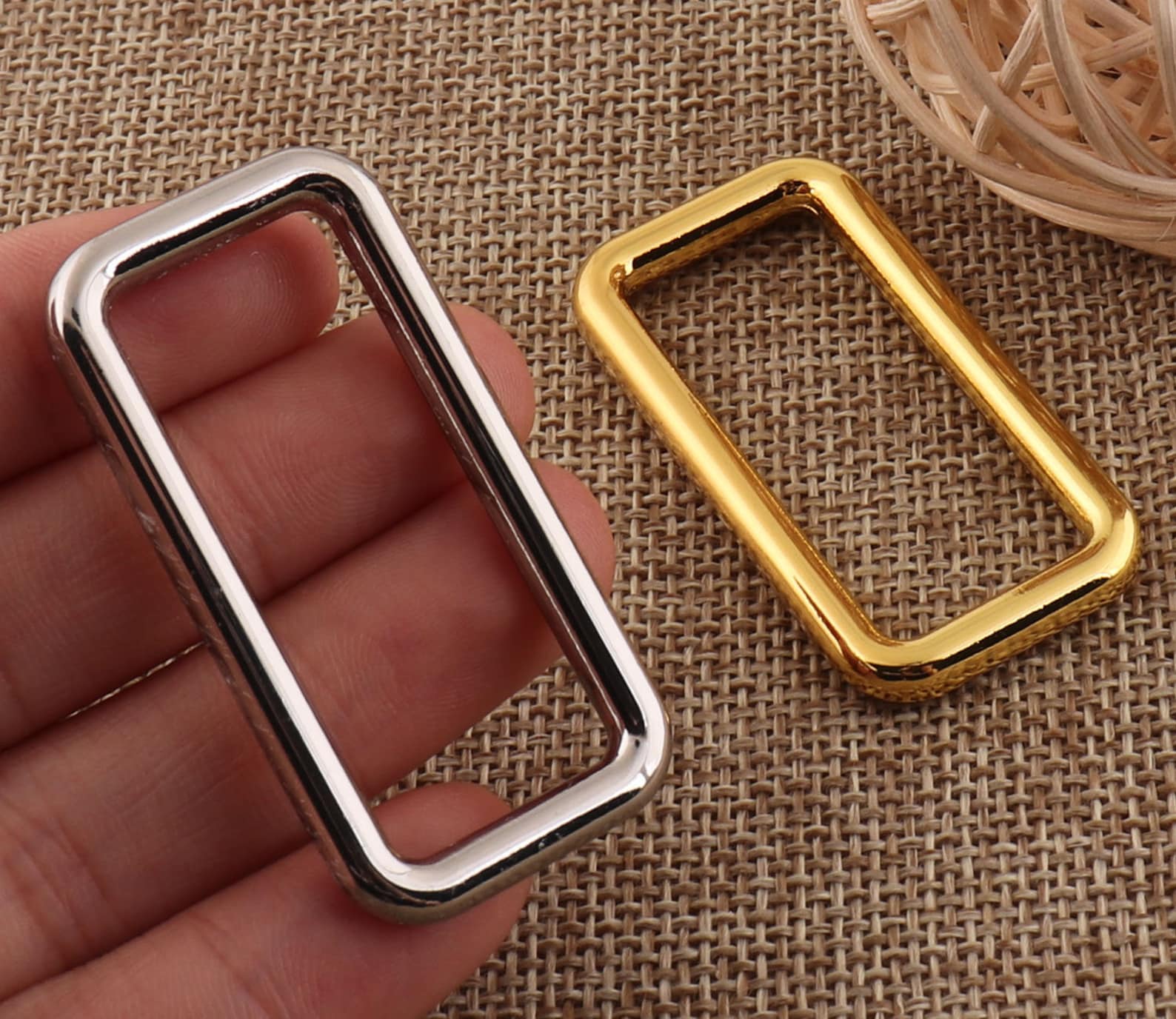 10 PCS Gold/Silver Rectangle Ringswire rings Square Rings | Etsy