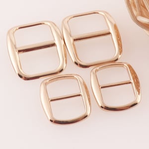 10mm/12mm Pale Gold/gold Slider Buckles,30 Pcs Square Buckles Shoe Bag ...