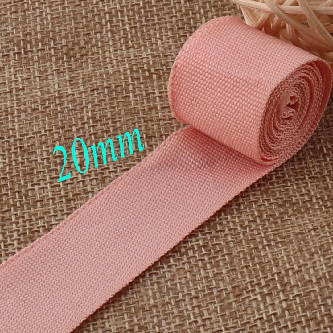 Polyester Webbing Thin Soft Webbing Belt,solid Pink Color Webbing ...