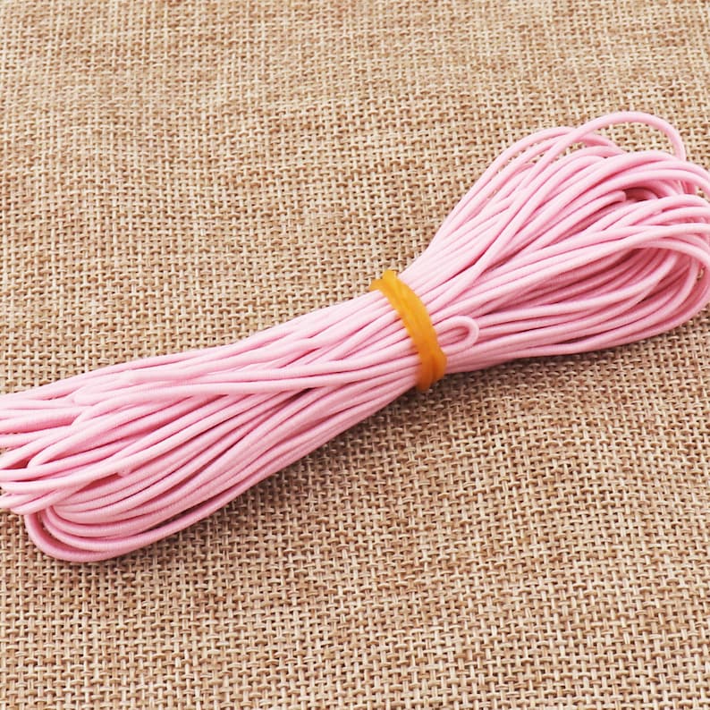 1.5 Mm Nylon Round Elastic Cordcolorful Craft Stretch Elastic - Etsy
