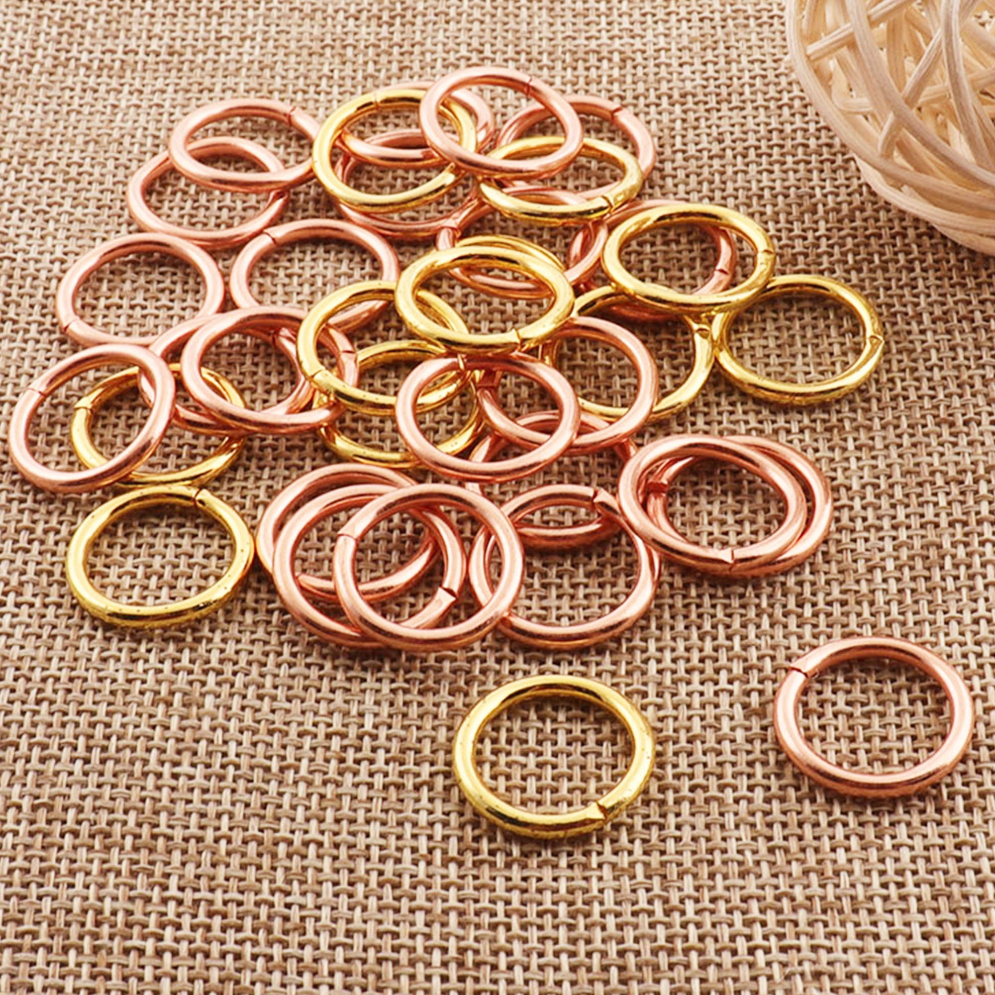 1/213mm40pcsrose Gold/gold O Rings Buckles Choker - Etsy