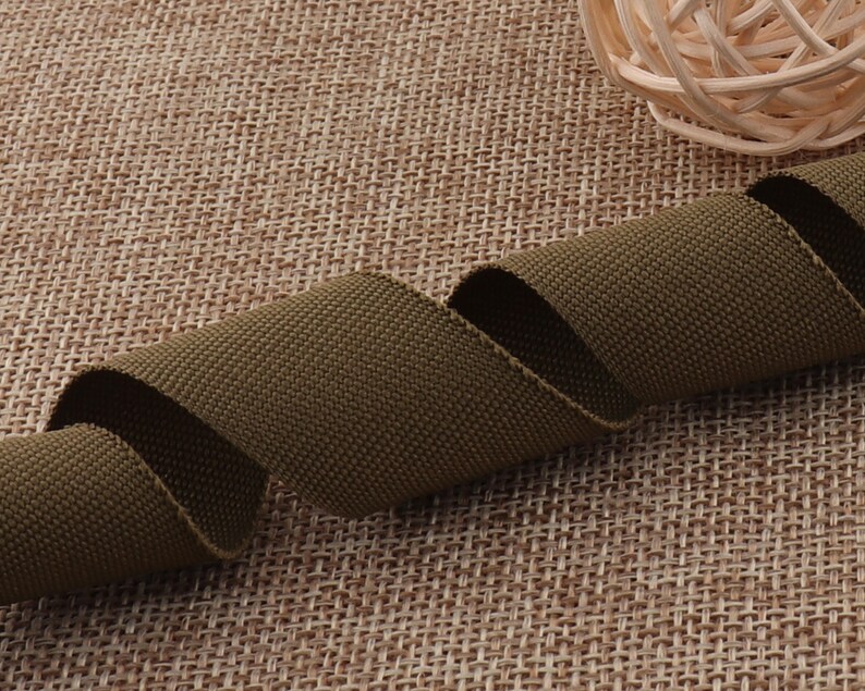 Army Green Thin Soft Webbingsolid Color Webbing Keychain - Etsy