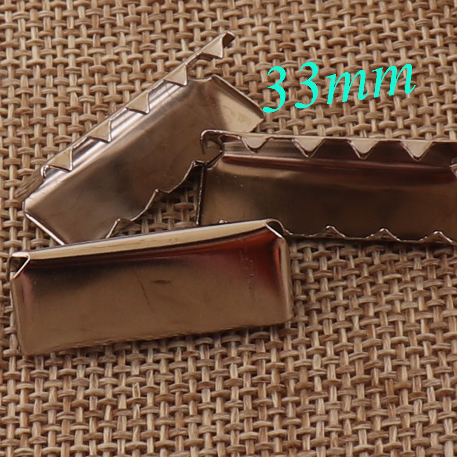 50 pcs Silver Crimp Ends Fasteners Clasp33mm Fastener Crimp | Etsy