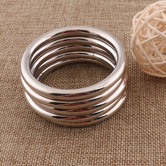 250mmSilver large O Rings BucklesBelt Collar Zipper | Etsy