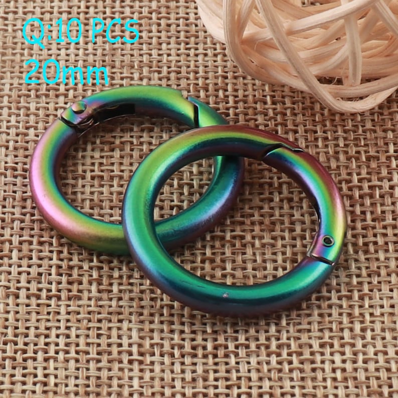 10 Rainbow Spring Ring spring ring | Etsy