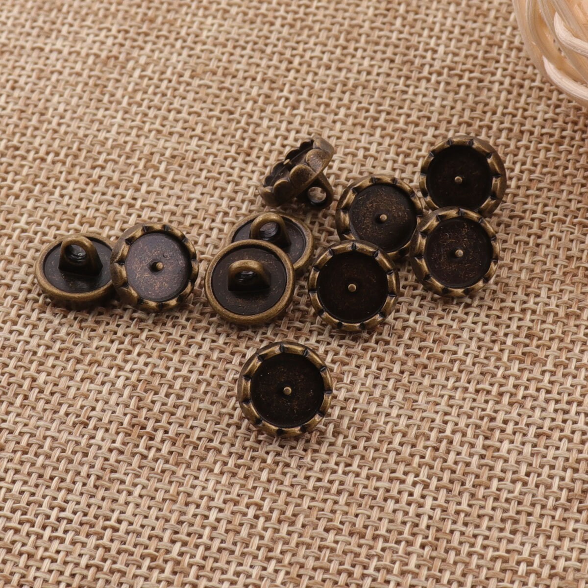 10 pcs Metal Buttons Crafts 3/810mmAntique Bronze | Etsy
