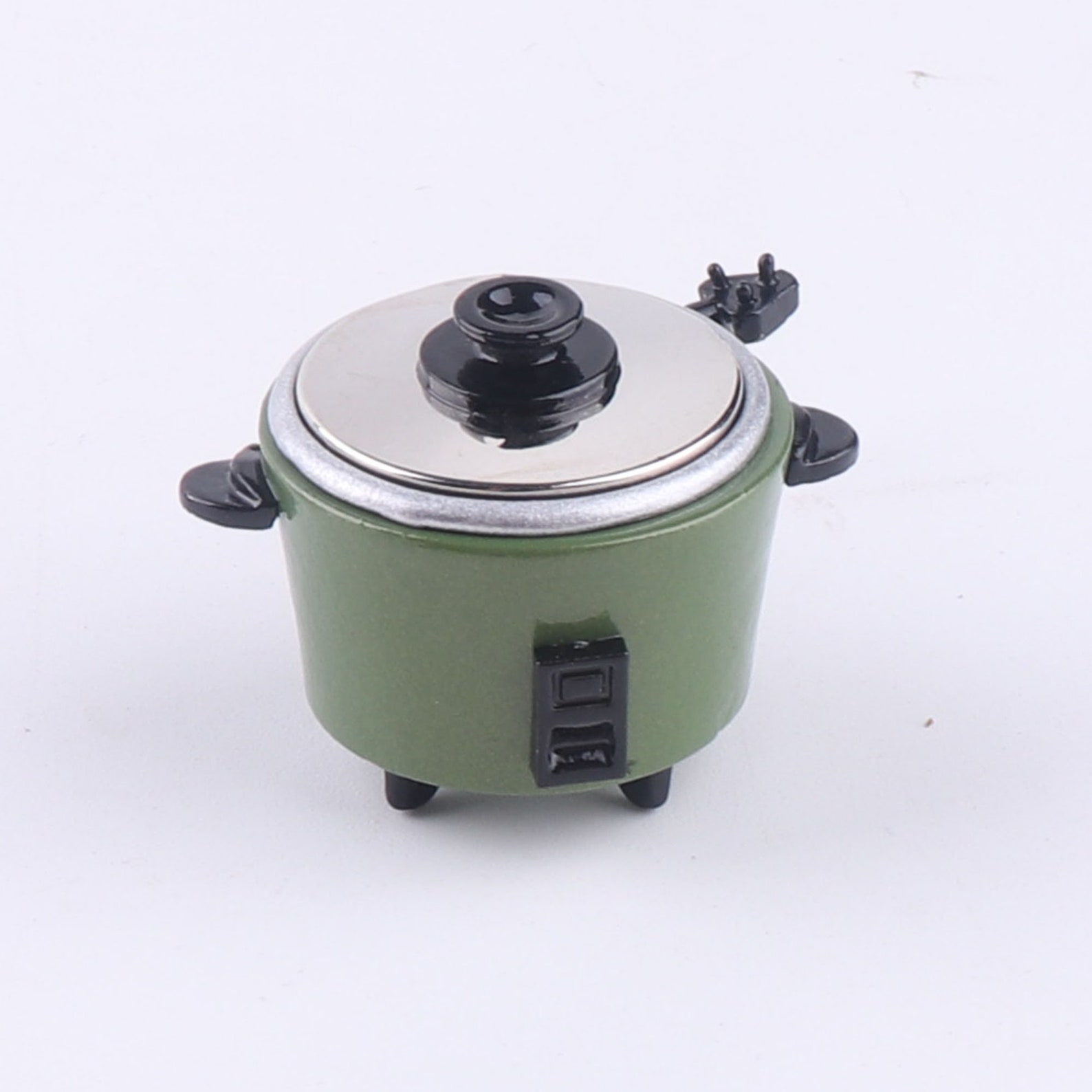 White/green/orange Miniature Cooker Rice Cooker,dollhouse Miniature ...