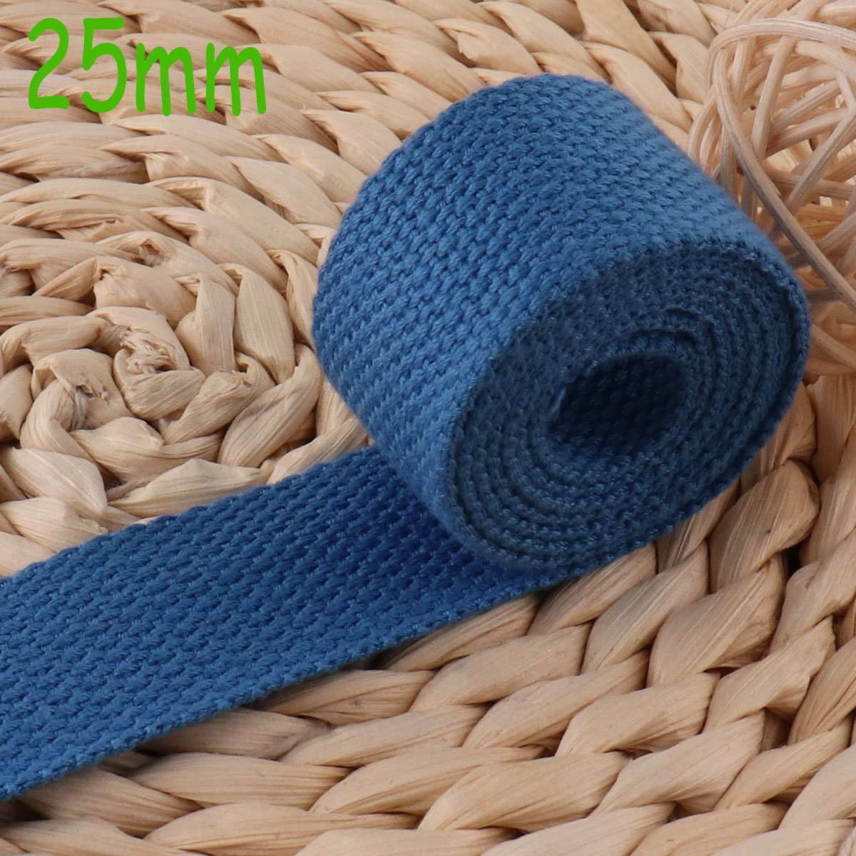 Blue Cotton Webbing1 Inch Webbingkey Fob Webbingwebbing by - Etsy