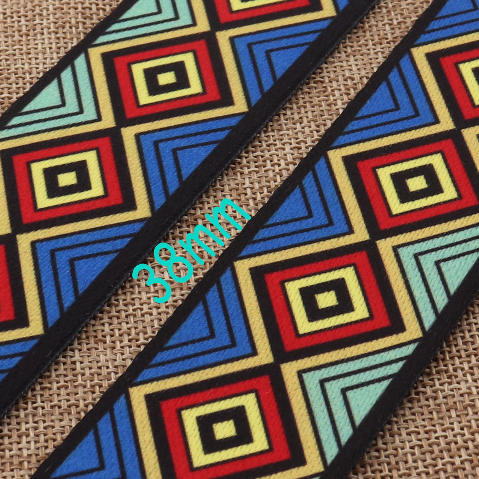 1.5 Blue Soft Smooth Ethnic Webbing38mm Webbing Purse - Etsy