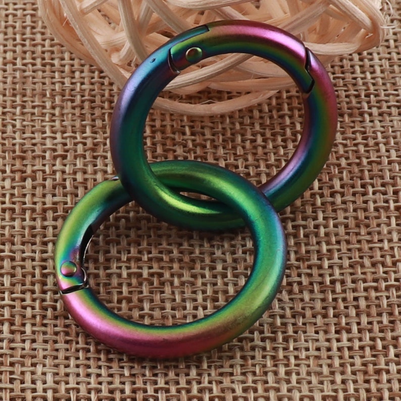 10 Rainbow Spring Ring spring ring | Etsy