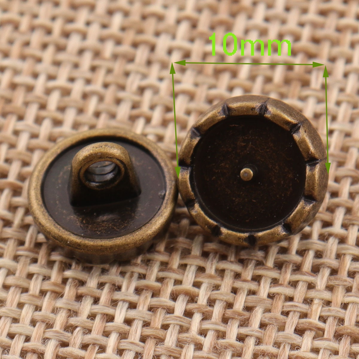 10 pcs Metal Buttons Crafts 3/810mmAntique Bronze | Etsy