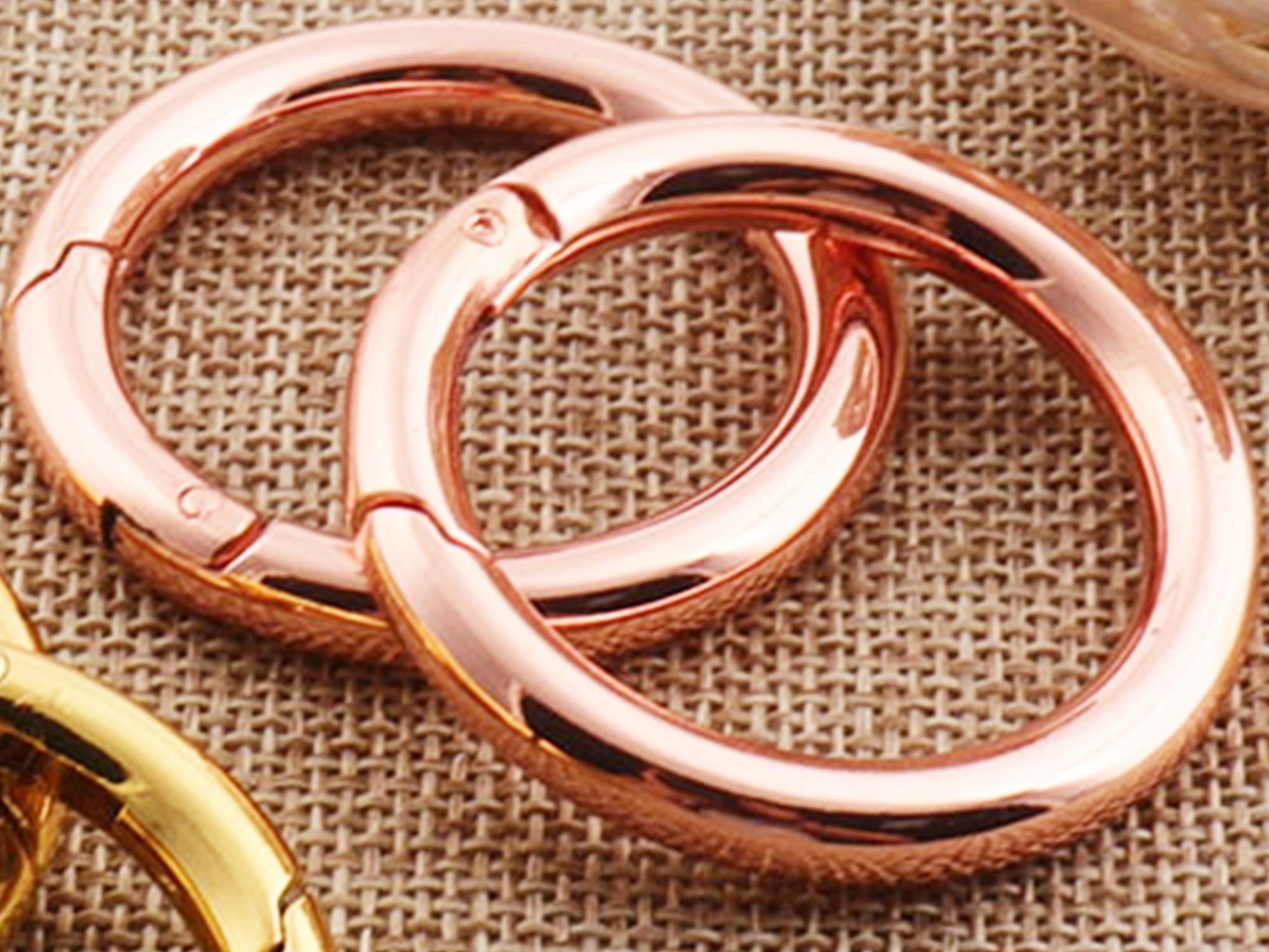 2-6 PCS Rose Gold/Gold Spring Ring BucklesSpring Gate Ring | Etsy