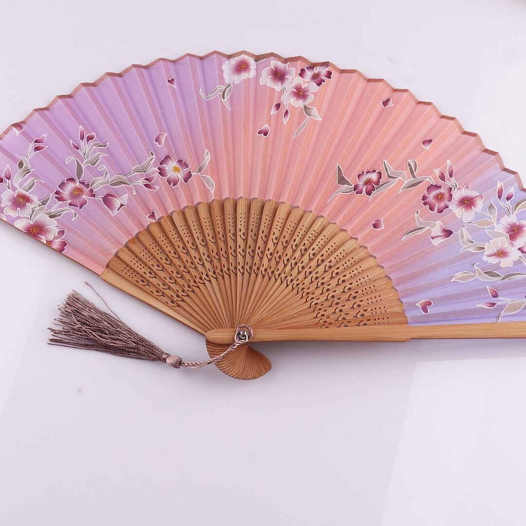 Hand Fan Bamboo Tassel,wedding Souvenir,folding Hand Fan Bamboo Hand ...