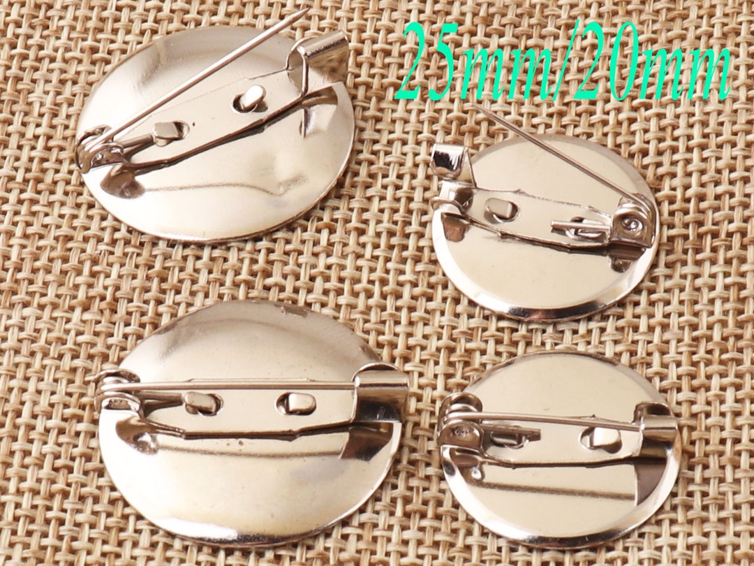 50 PCS Brooch Stitch Markers Safety Pins,metal Craft Silver Safety Pins ...