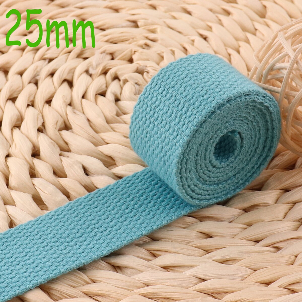 1 inch Webbing solid color Sky Blue Cotton WebbingKey Fob | Etsy