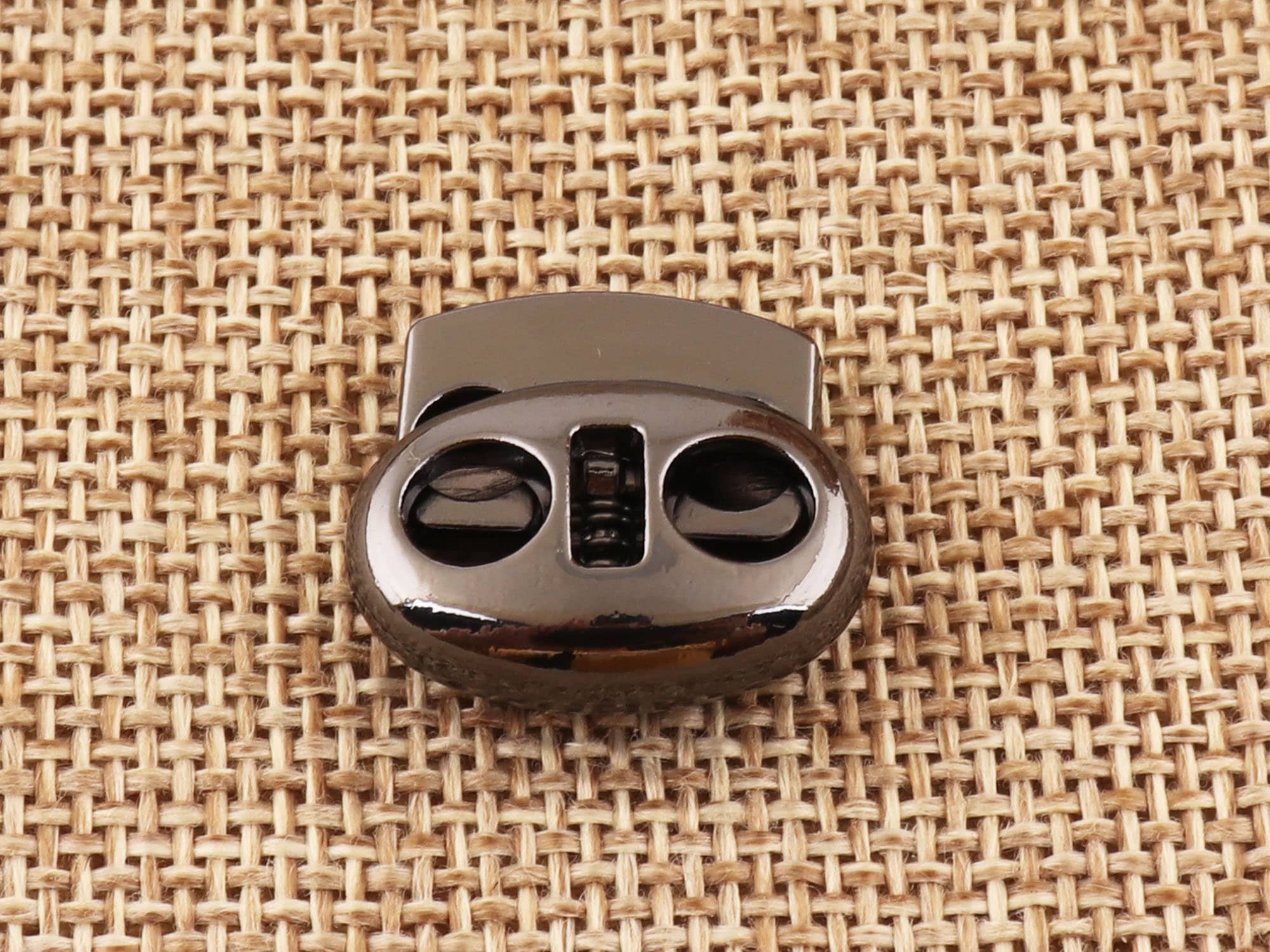 12 Pcs Silver/gunmetal Double Barrel Toggle Cord Lockspring - Etsy