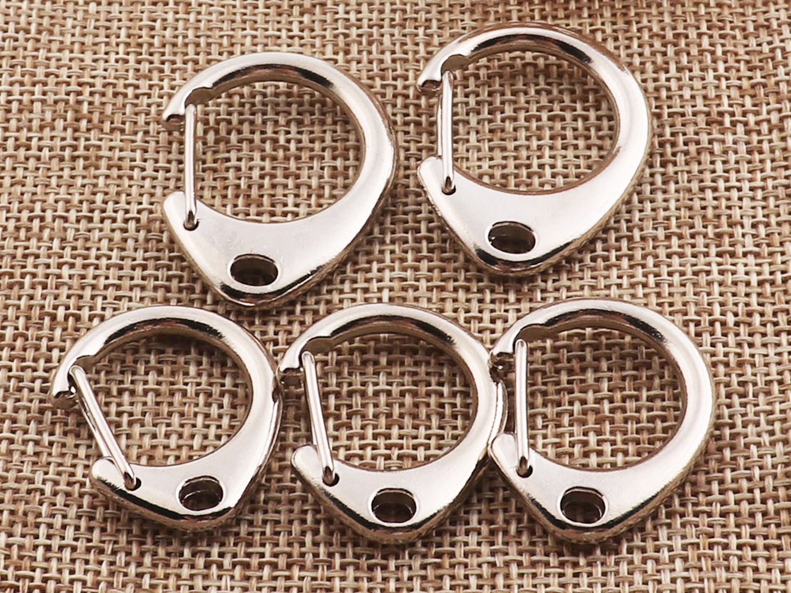 20 Silver Spring Claspself Closing Clasplobster Claw Clasp - Etsy