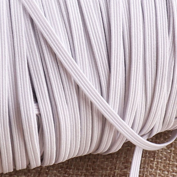 10-50Yards Elastic Cord7mm White Nylon Flat Elastic Cord | Etsy