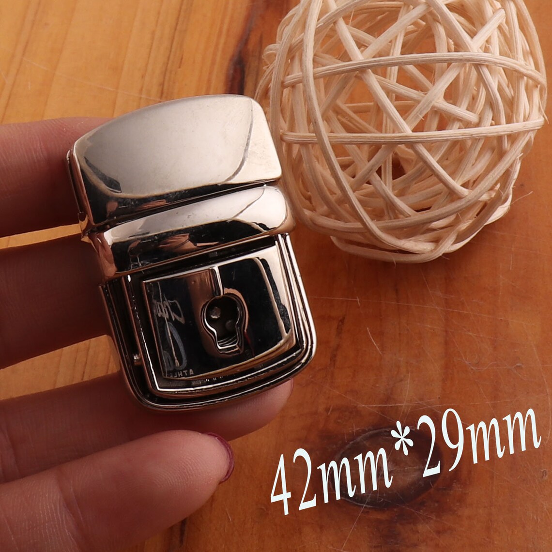 Silver Stainless Steel Purse Locktwist Closure Lock Tuck - Etsy